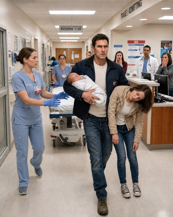 He returned home early and discovered his newborn baby suffering from a ...